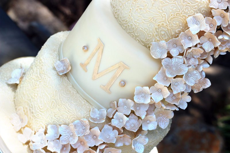 Lace Wedding Cake - Ambrosia Cake Creations